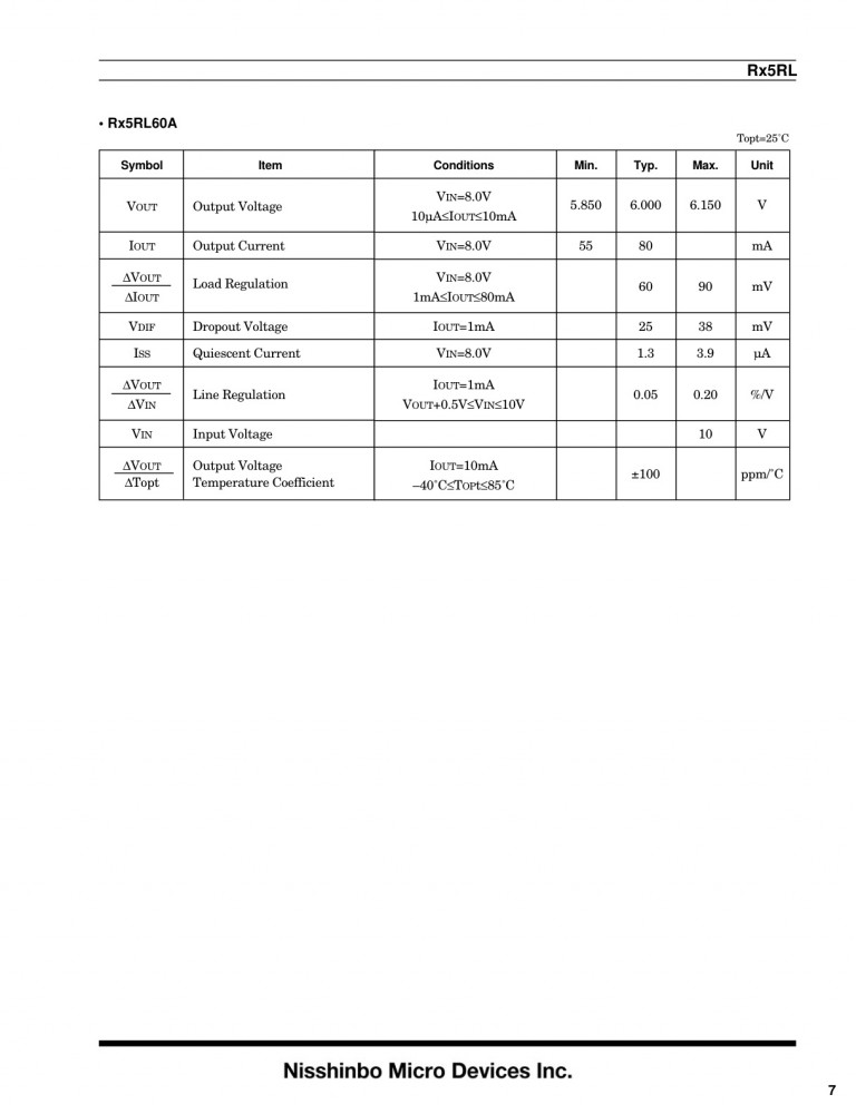RH5RL datasheet page 7