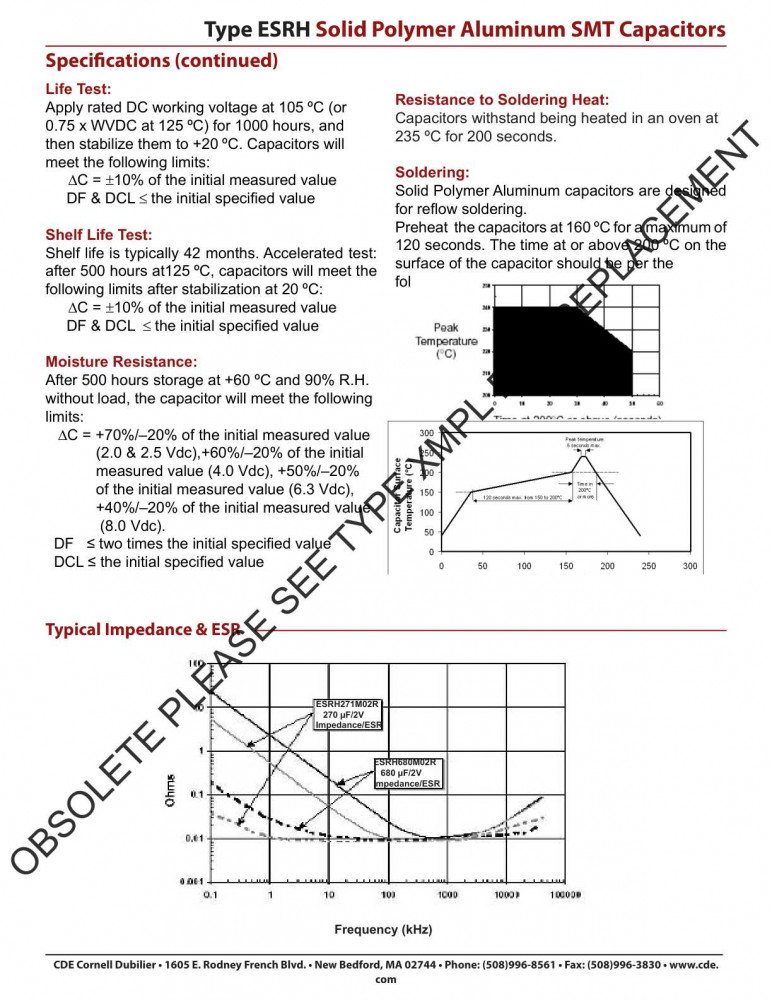 ESRH series datasheet page 3