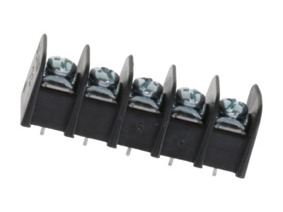 9.53mm Pitch Beau PCB Terminal Strip, without Mounting Ends, 20 Circuits, with Screw Clamp Washer