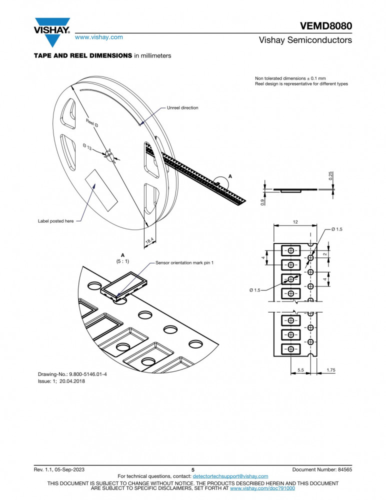 VEMD8080 technical document page 5