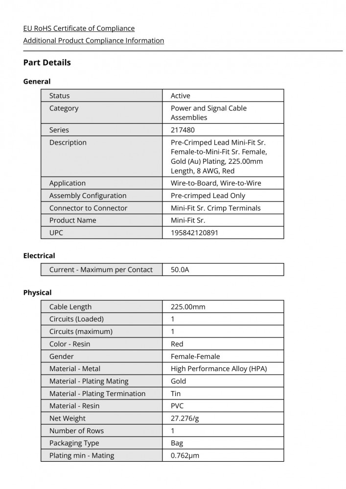 MOLEX 2174802223 drawing preview, page 2