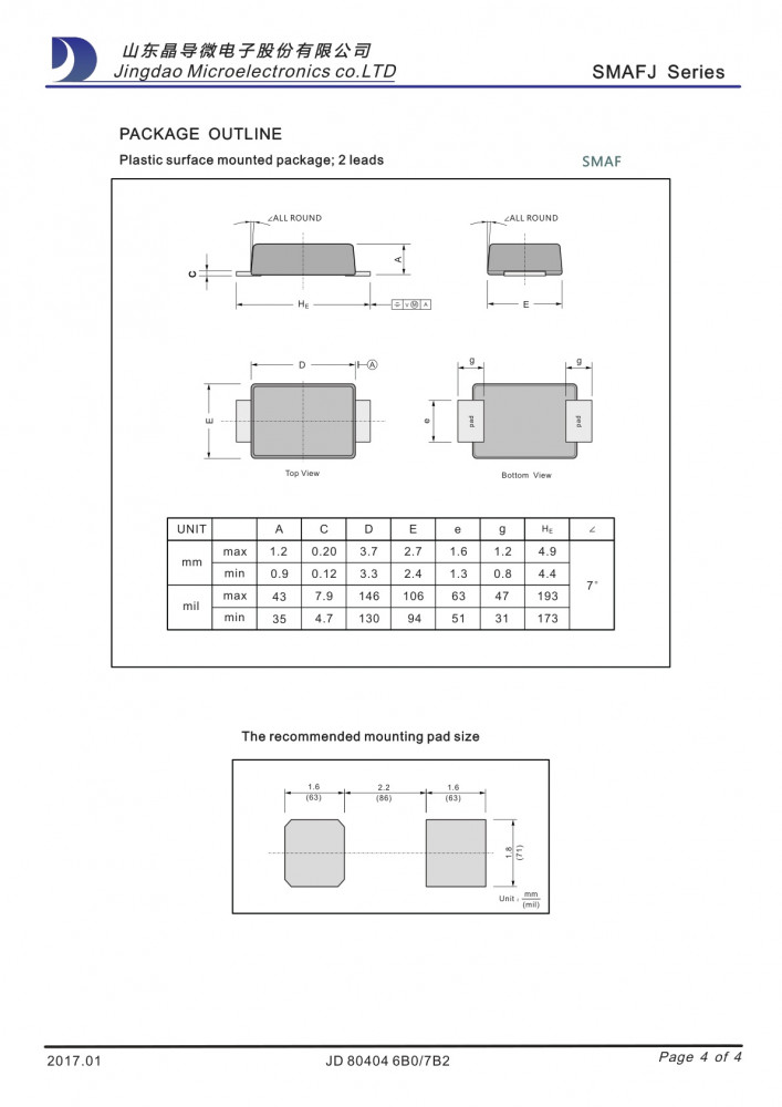 SMAFJ110A datasheet page 4