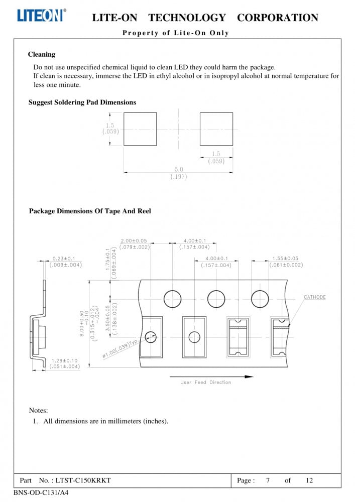 LTST-C150KRKT datasheet page 8