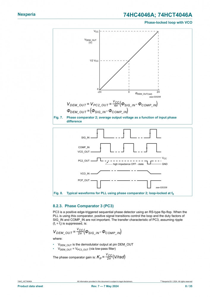 74HC4046AD technical document page 8
