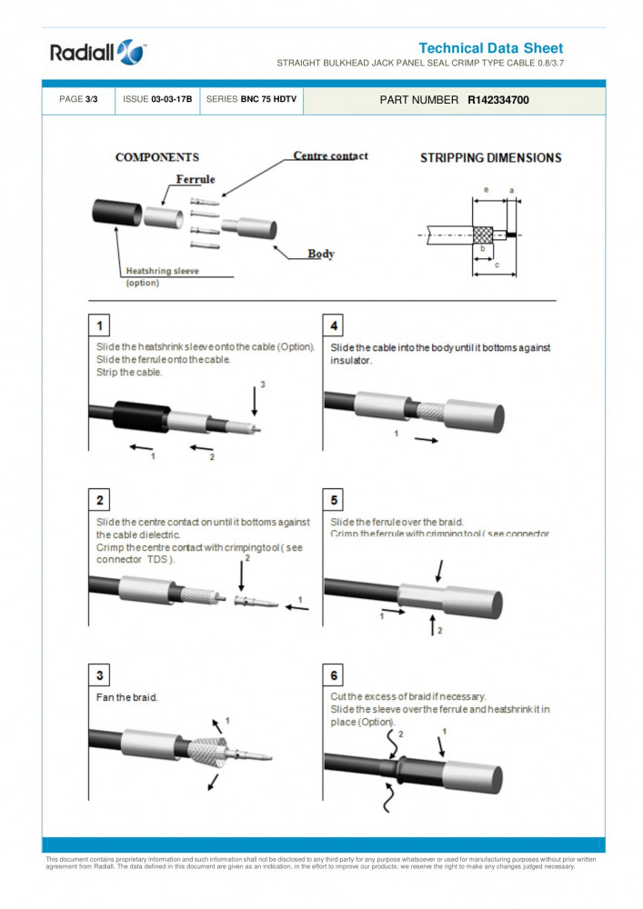 Radiall R142334700 datasheet, page 3