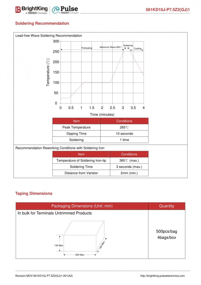 Brightking MOV datasheet page 6