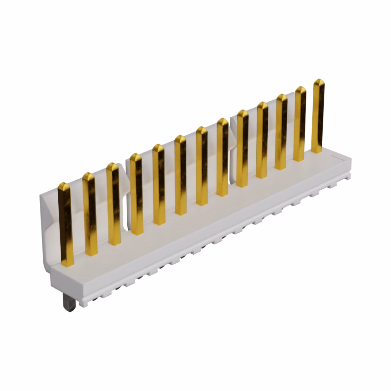KK 396 Header, Vertical, Friction Lock, 13 Circuits, 0.38µm Gold (Au) Selective Plating for sale