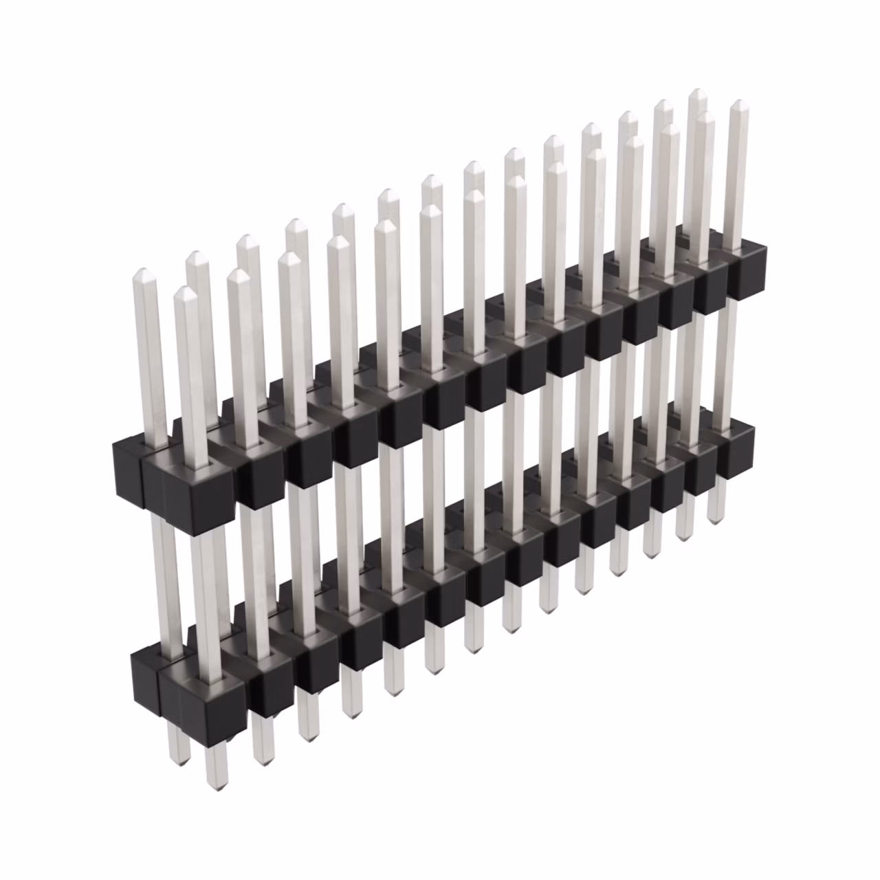 C-Grid Early Entry PCB Receptacle, 2.54mm Pitch, Through Hole, Dual Row, Right-Angle, 44 Circuits, 1.27µm Gold (Au) Plating, with Mounting Ears, Tube