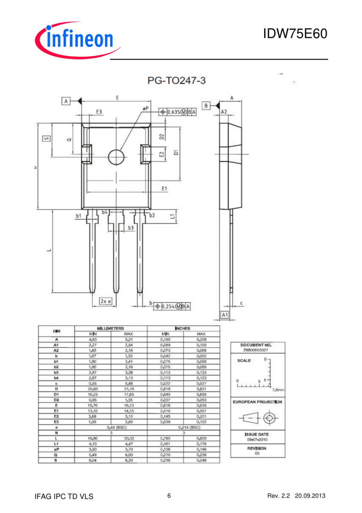 IDW75E60FKSA1 datasheet page 6