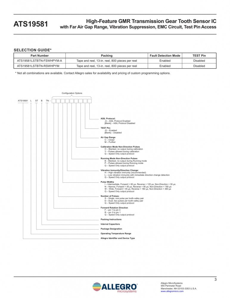 ATS19581 datasheet page 3