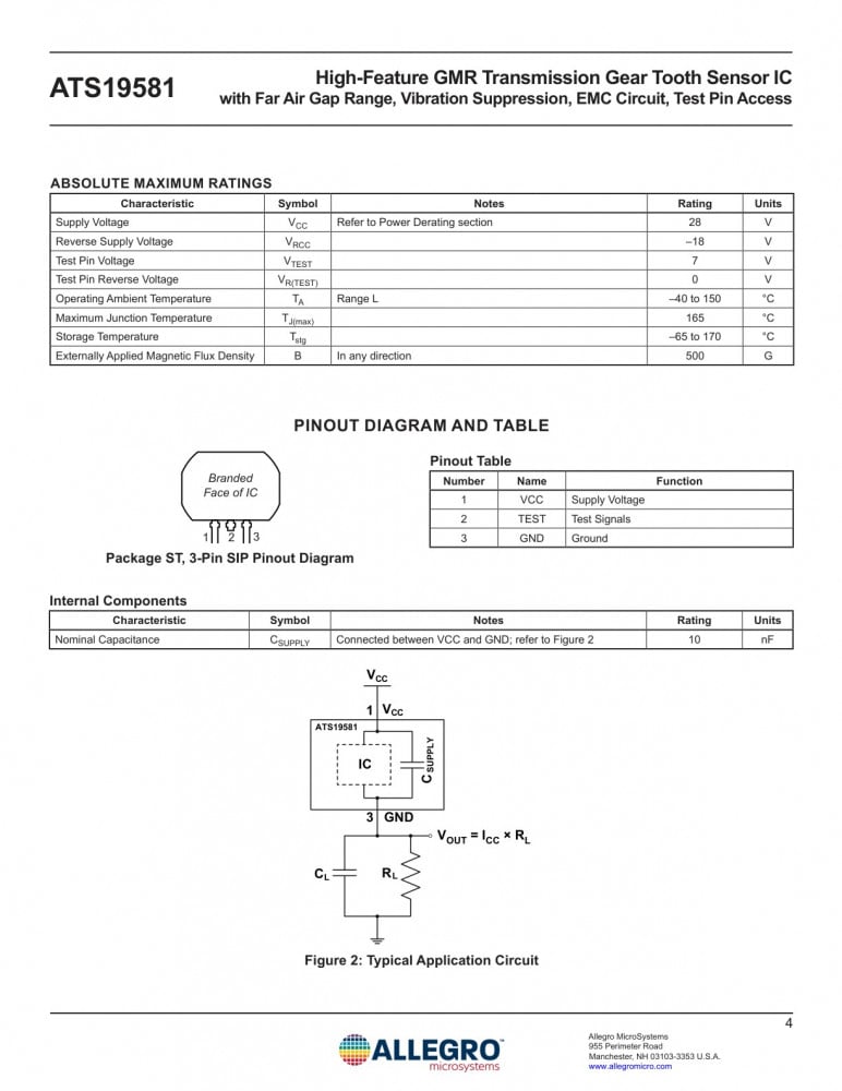 ATS19581 datasheet page 4
