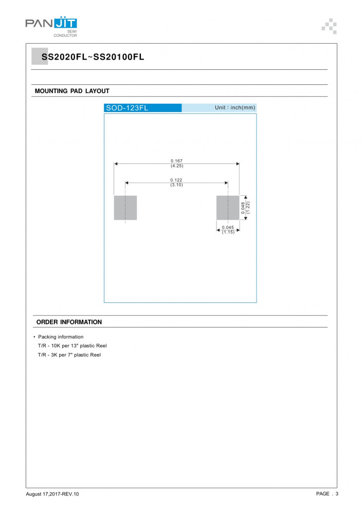 PANJIT SS2040FL datasheet page 3