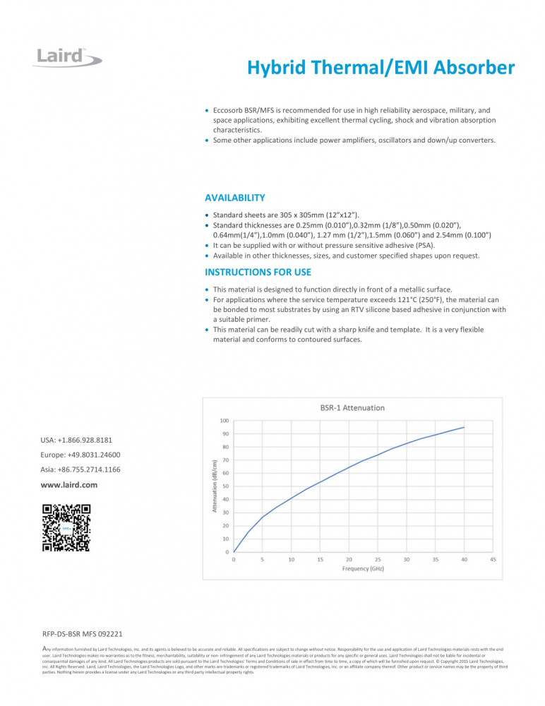 Laird Eccosorb BSR MFS technical document page 2