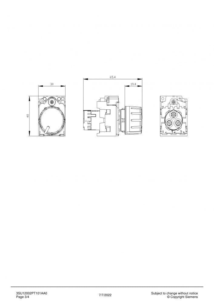 3SU12002PT101AA0 technical document page 3