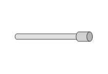 Insertion Module for Advanced Mate Signal Header, 6-Row by 11-Wide, 20.00mm