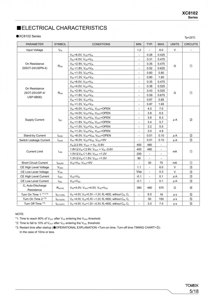 XC8102 datasheet page 5