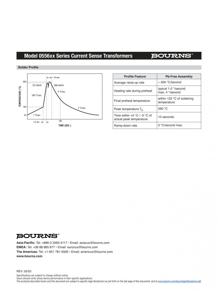 BOURNS 0556xx datasheet page 2