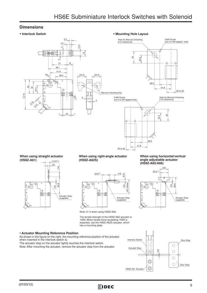 IDEC HS6E datasheet page 9