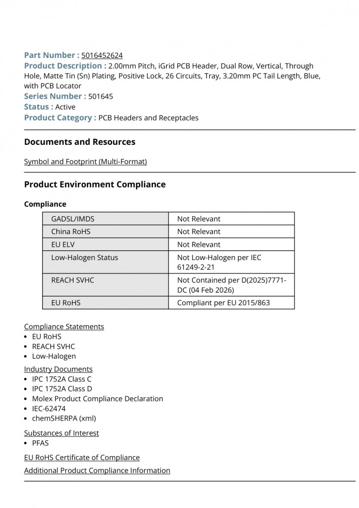 5016452624 technical document preview, page 1