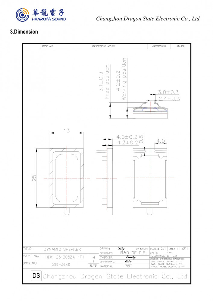 HDK-251308ZA-1P1 reliability page