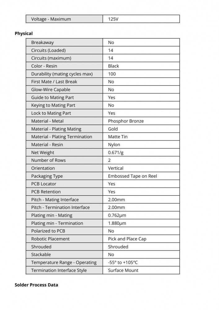 MOLEX 878325623 technical document preview, page 3