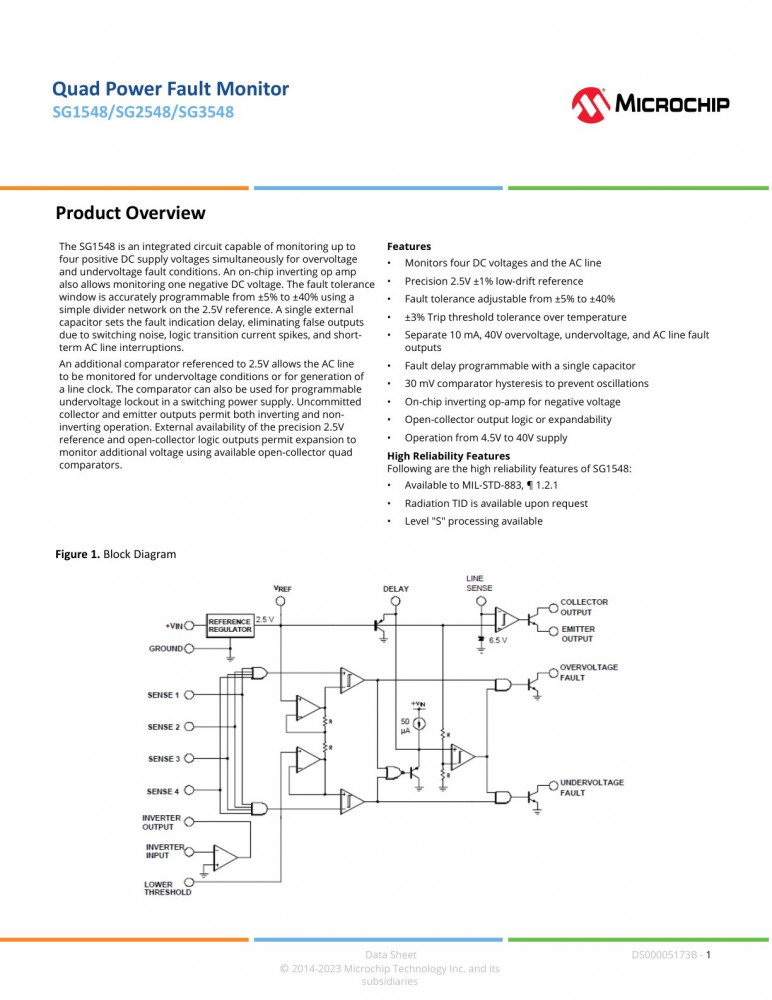 SG2548 datasheet preview, page 1