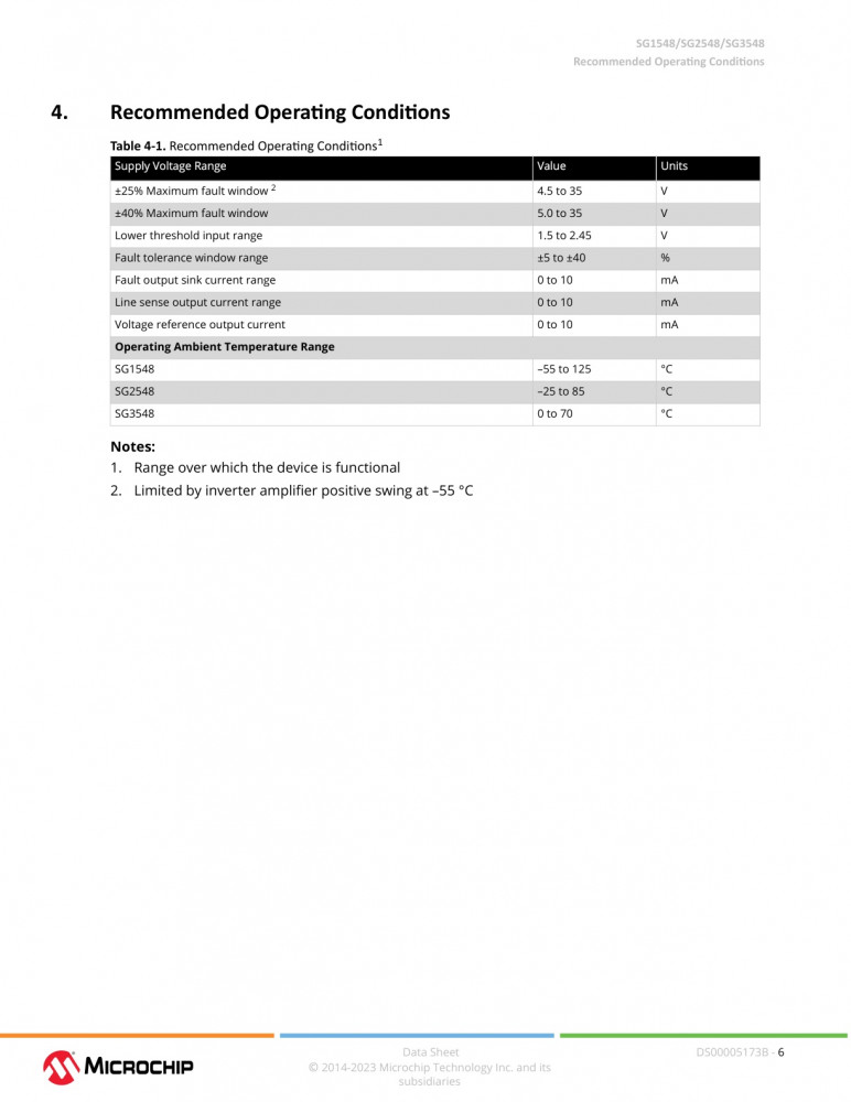 SG2548 datasheet preview, page 6