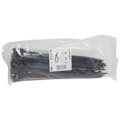 Colring - Cable tie Colring w. 2.4mm L. 95mm - Black UV-stable polyamide - Internal toothing self-blocking head - Sachet 100 pcs