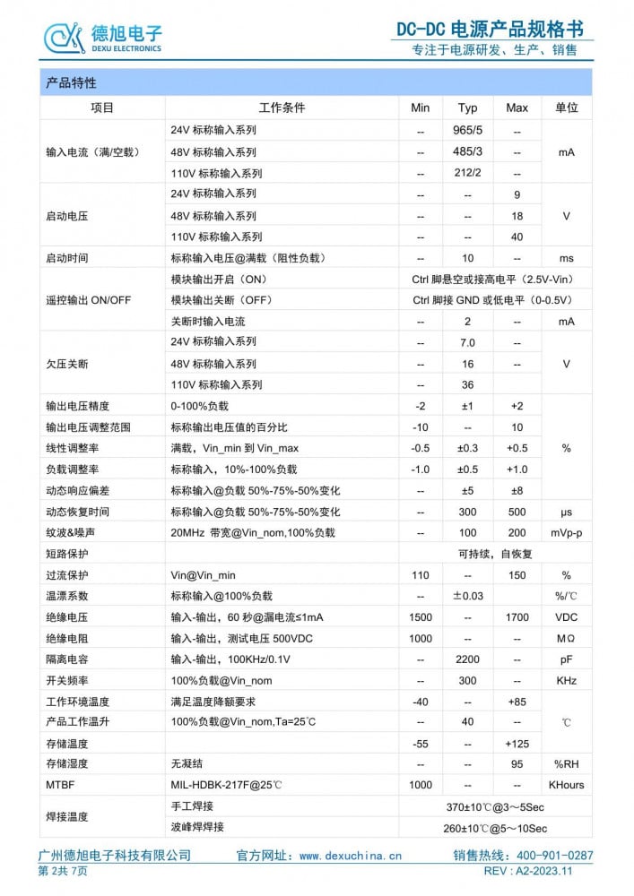 URB2405YMD-20WR3 datasheet page 2