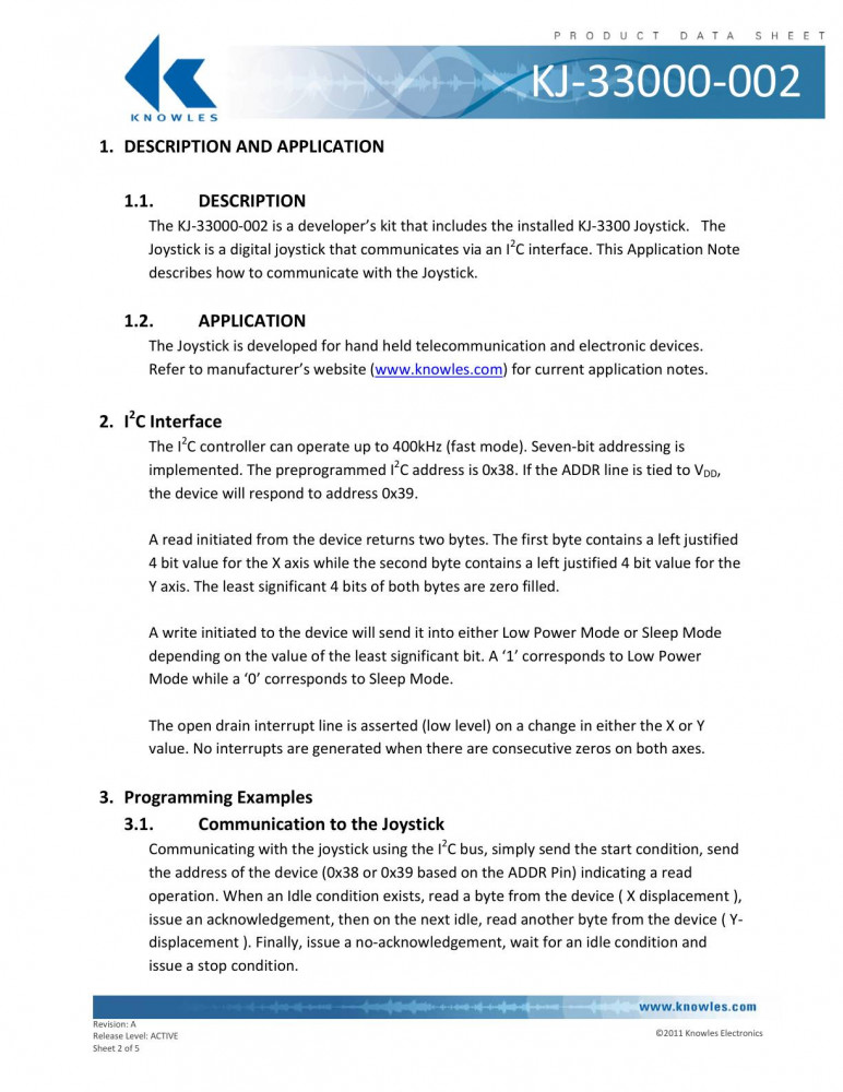 KJ-33000-002 application note page 2
