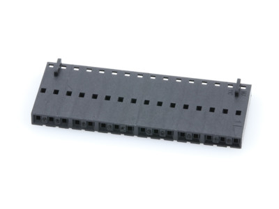 SL Crimp Housing, Single Row, Version D, Back Ribs, 16 Circuits, Black for sale