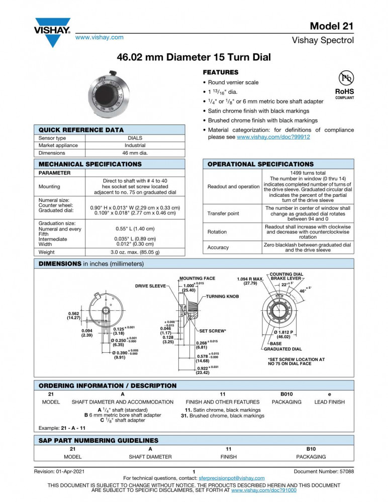 21A11B10 technical document image, page 1