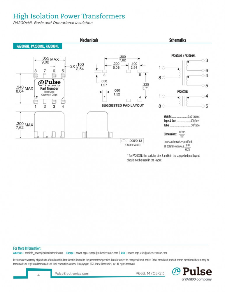 PA2004NLT datasheet page 4