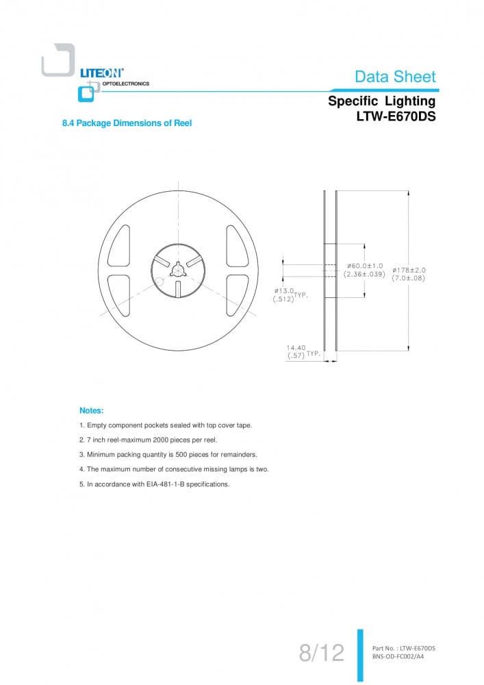 LTW-E670DS datasheet page 9