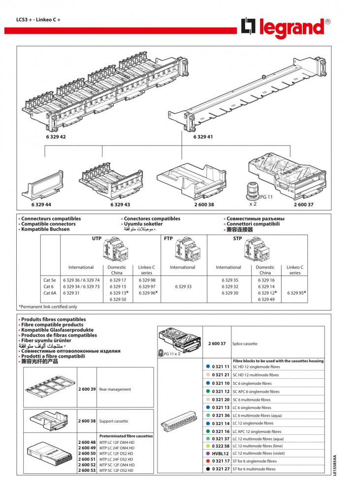 Legrand installation document, page 1