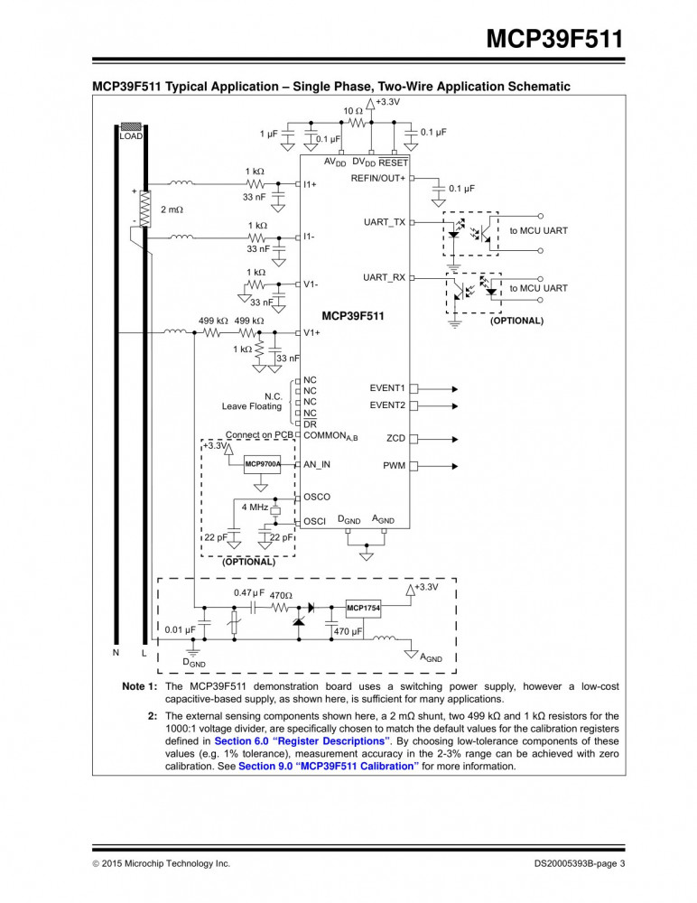 MCP39F511 datasheet page 3