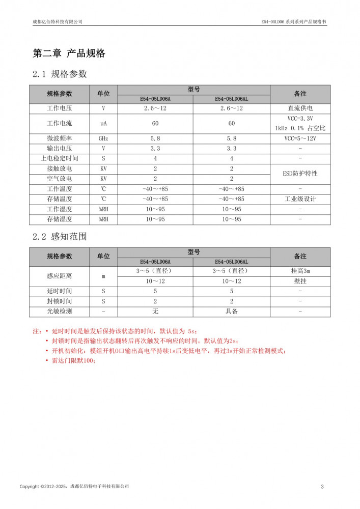 E54-05LD06AL datasheet page 5