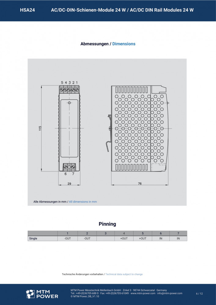 HSA24 datasheet page 6