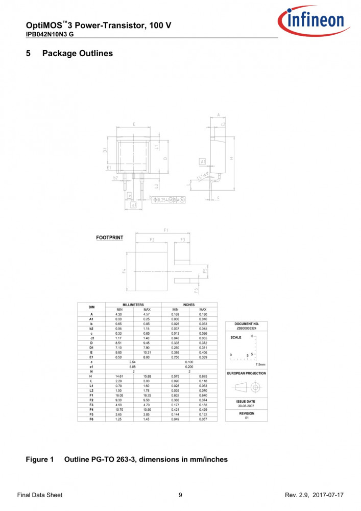 IPB042N10N3G datasheet page 9