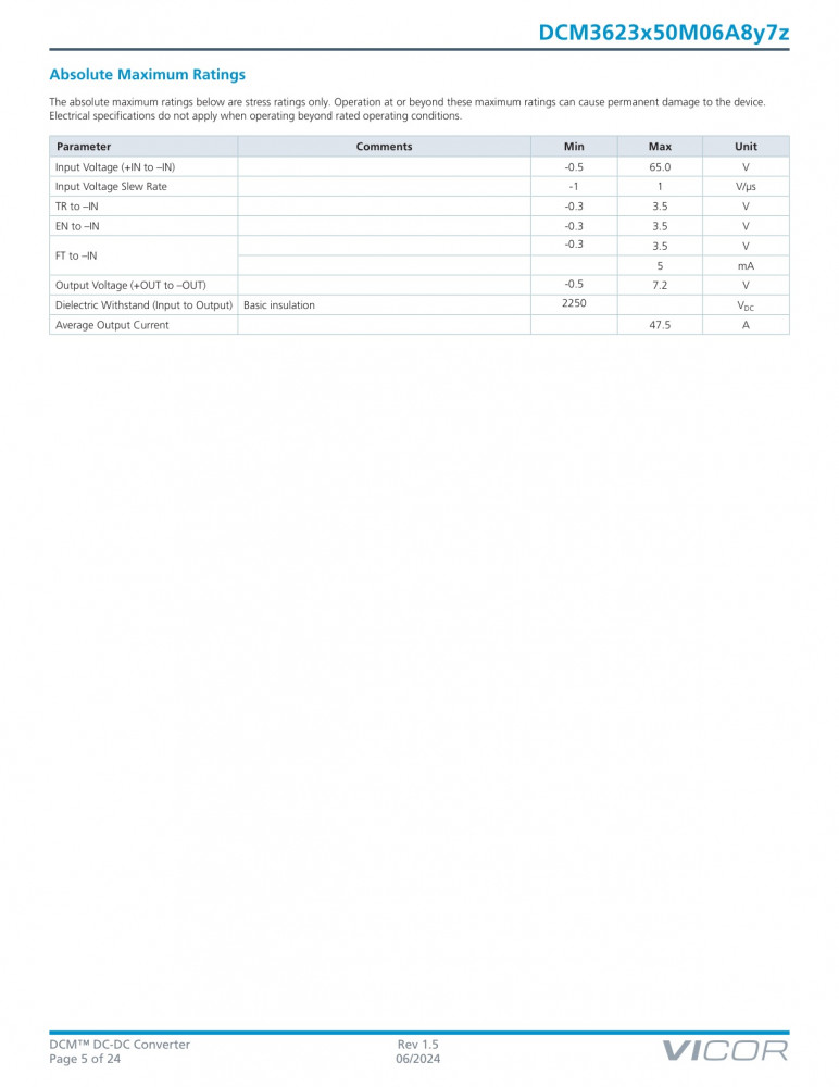 DCM3623T50M06A8M70 datasheet page 5