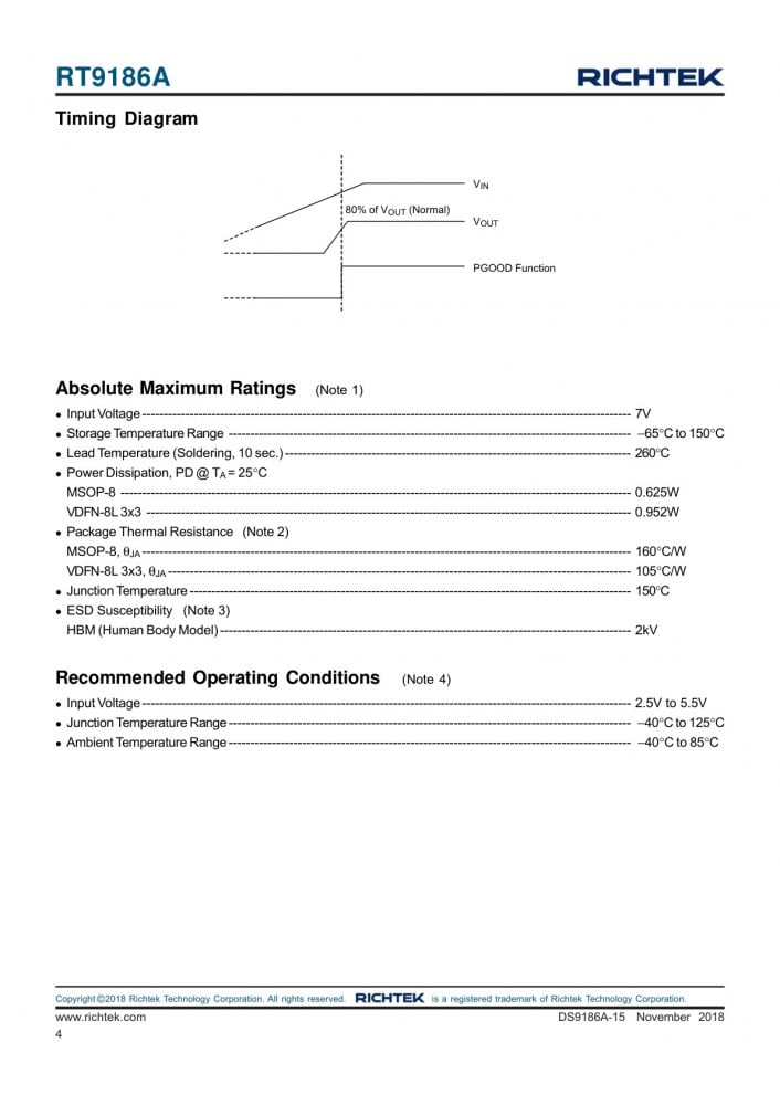 RT9186A datasheet page 4
