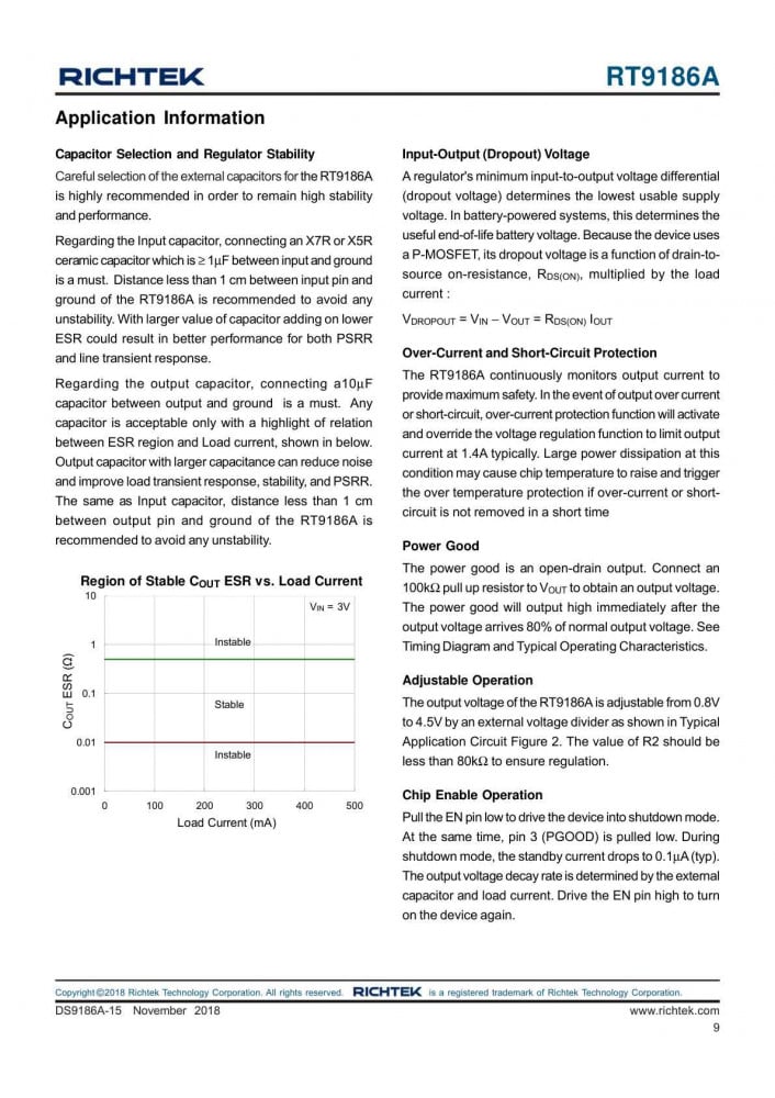 RT9186A datasheet page 9