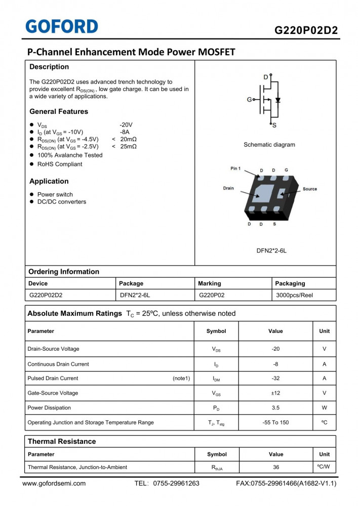 G220P02D2 datasheet page 1