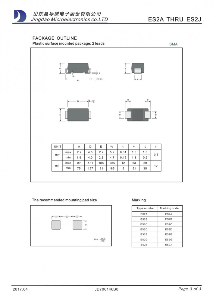ES2E datasheet page 3