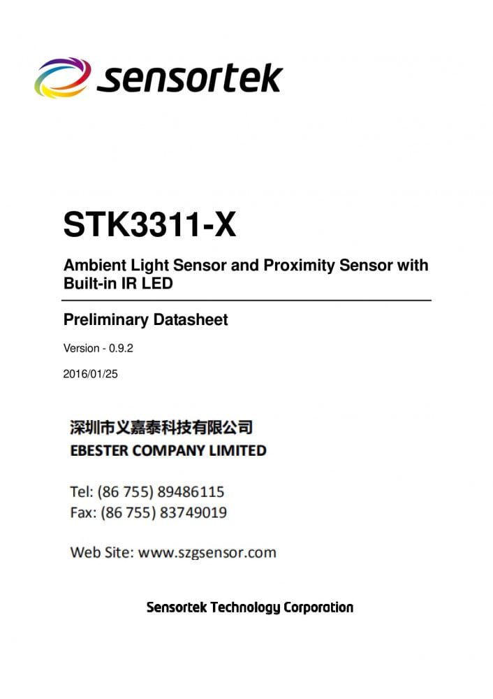 STK3311-X datasheet page 1