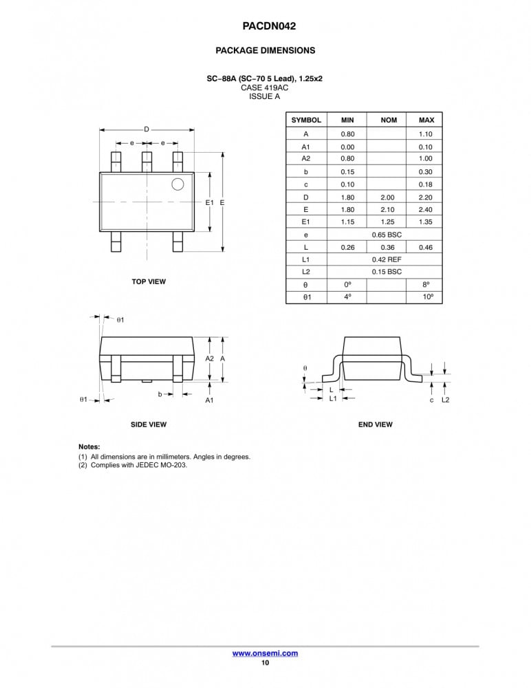PACDN042Y3R datasheet page 10