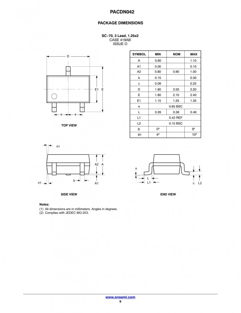 PACDN042Y3R datasheet page 9