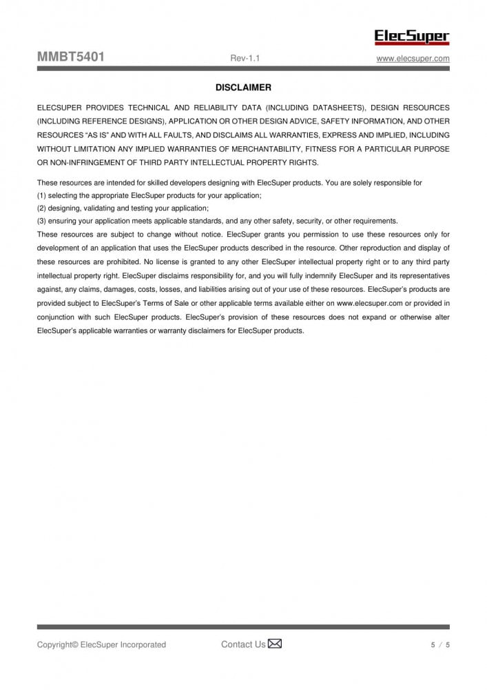 MMBT5401 datasheet page 5
