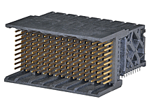 Impact 100 Ohm 5 Pair Mezzanine Receptacle, 40mm Stack Height, Unguided,  12 Columns, 180 Circuits, Plated Through Hole Dimension 0.39mm, Lead-Free