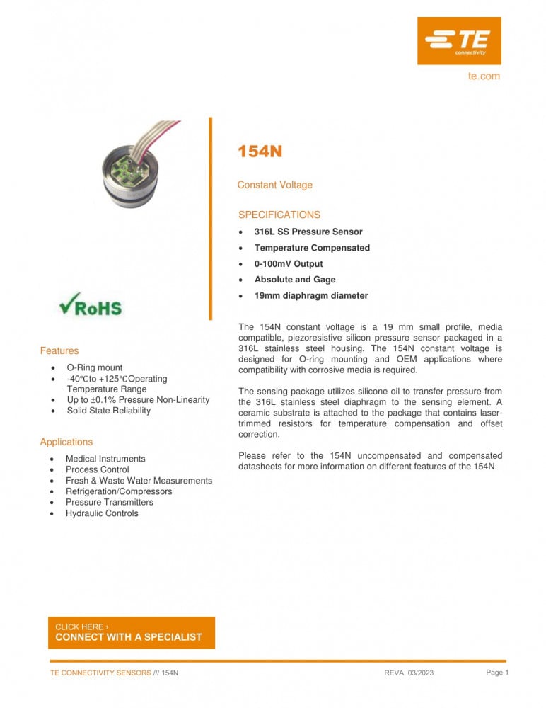 154CV-015G-R datasheet page 1